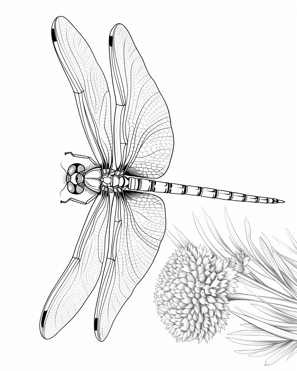 Free Dragonfly Coloring Page: Beautiful Vector Designs to Print ...