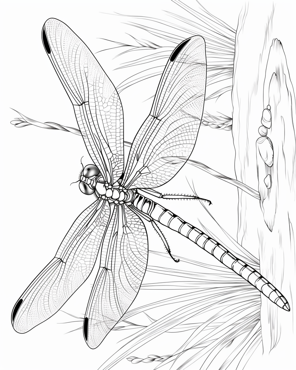 Free Dragonfly Coloring Page: Beautiful Vector Designs to Print ...